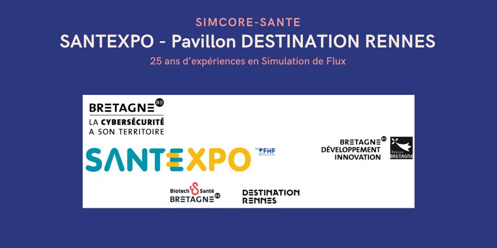 Pavillon Destination Rennes à SantExpo 2024 | Simcore Santé